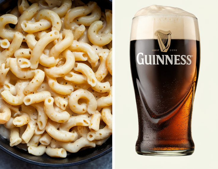Guinness and Irish Cheddar Mac & Cheese - Flavors & Frosting