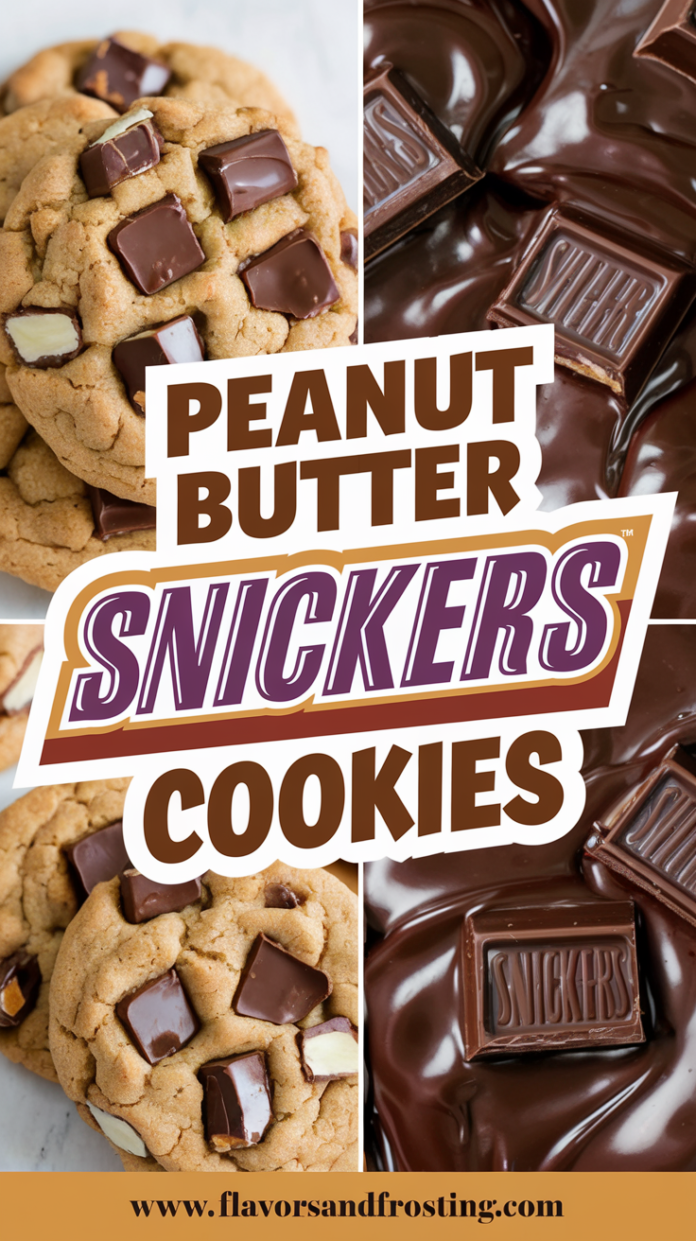 Peanut Butter Snickers Cookies - Flavors & Frosting